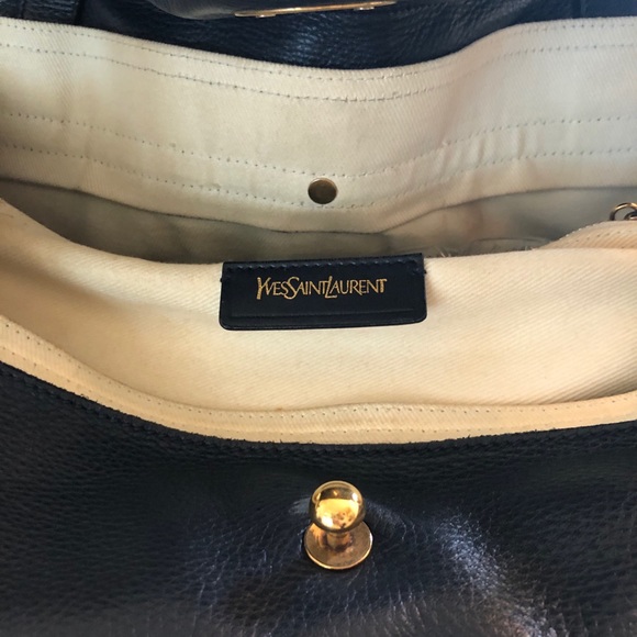 Yves Saint Laurent | Bags | Navy Ysl Yves Saint Laurent Muse Ii 2 Bag ...